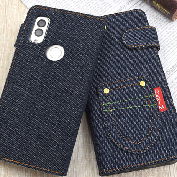 対応機種 Android One S9(Y!mobile) DIGNO SANGA edition KC-S304(SIM フリー)　など デニムデザインの手帳型ケース。 衝撃やキズなどからスマホを守ります。 内部ケースはソフトケースなので...