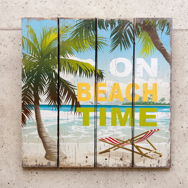 アンティークなユーズドのような仕上げの木製プレートです。 お店やお家のドア、玄関、リビングにいかがですか？ ［サイズ］約W.40cm xD.2cmx H.40cm ［重　量］約1.3kg 成分：MDF