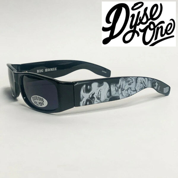 ■BRAND:DYSE ONE【ダイスワン】 ■COLOR: ブラック ■QUALITY:プラスティック ■SIZE W:14cm×H:4.5cm テンプル長さ:約13cm L■こちらの商品はメール便発送不可能です！