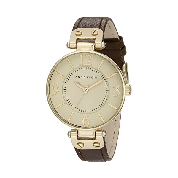 アンクライン Anne Klein 腕時計 ウォッチ 時計 Anne Klein 109168IVBN Round Dial Leather Strap Watch 人気のアンクラインはこちら ■海外より直輸入品となりますので、外箱に小傷・...