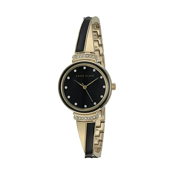 アンクライン Anne Klein 腕時計 ウォッチ 時計 レディース 女性用 スワロフスキー Anne Klein Women's AK/2216BKGB Swarovski Crystal Accented Gold-Tone and ...