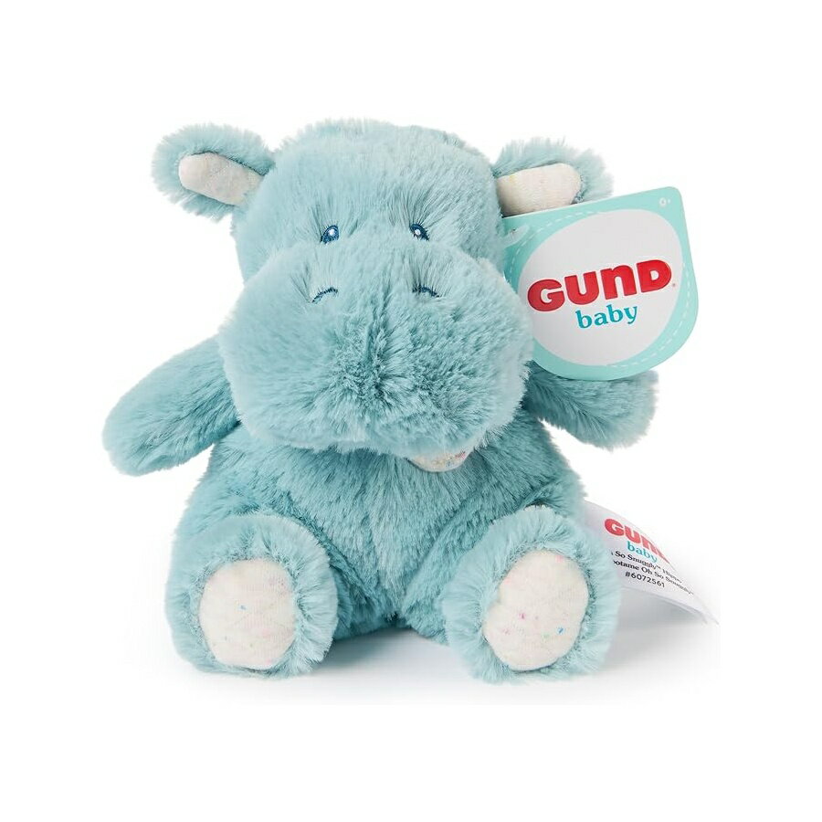 他の ガンド はこちら GUND Baby Oh So Snuggly Littles Hippo, Small Stuffed Animals, Hippo Stuffed Animal, Plush Toys for Infants a...