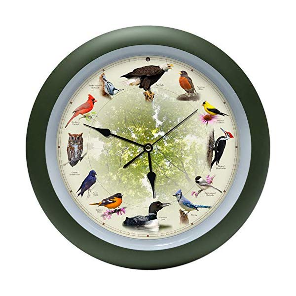 掛け時計 鳥 小鳥 野鳥 鳴き声 インテリア 13インチ 20周年 限定 Mark Feldstein Limited Edition 20th Anniversary Singing Bird Clock, 13 Inch 人気の商品はこ...
