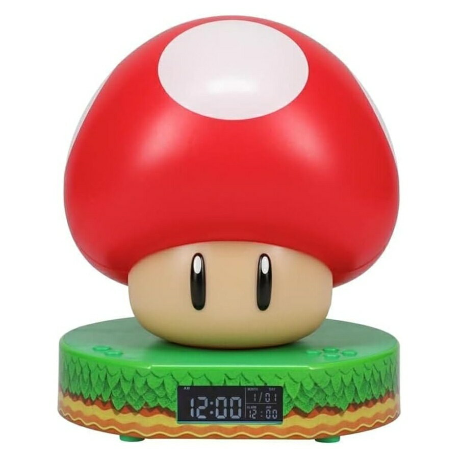 他の 新着商品 はこちら Paladone Super Mario Bros Mushroom Digital Alarm Clock with Power Up Game Sound and Night Light Glow, Licen...