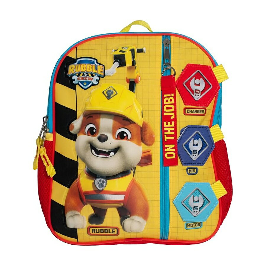 他の 人気商品 はこちら AI ACCESSORY INNOVATIONS Rubble & Crew Interactive 12” Mini Backpack For Kids, Paw Patrol School Bag for Pr...