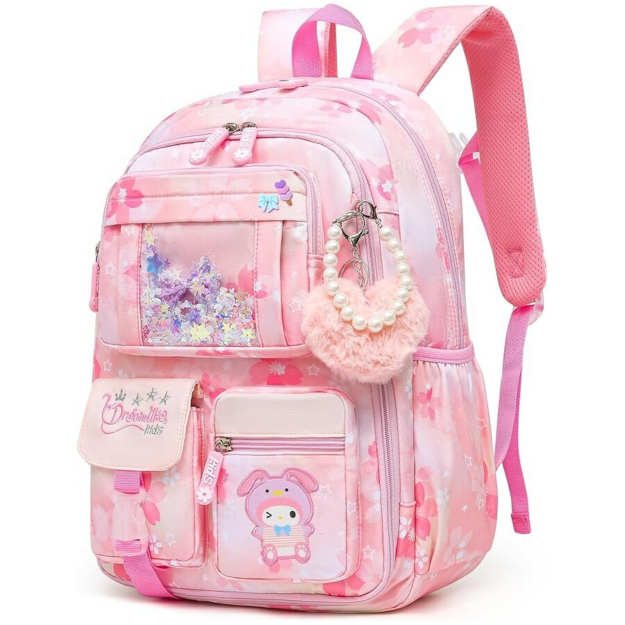 他の 人気商品 はこちら Lovely Girls Backpack School Bag for Students Kids Book Bag with Multiple Pockets Splash-proof Children's B...