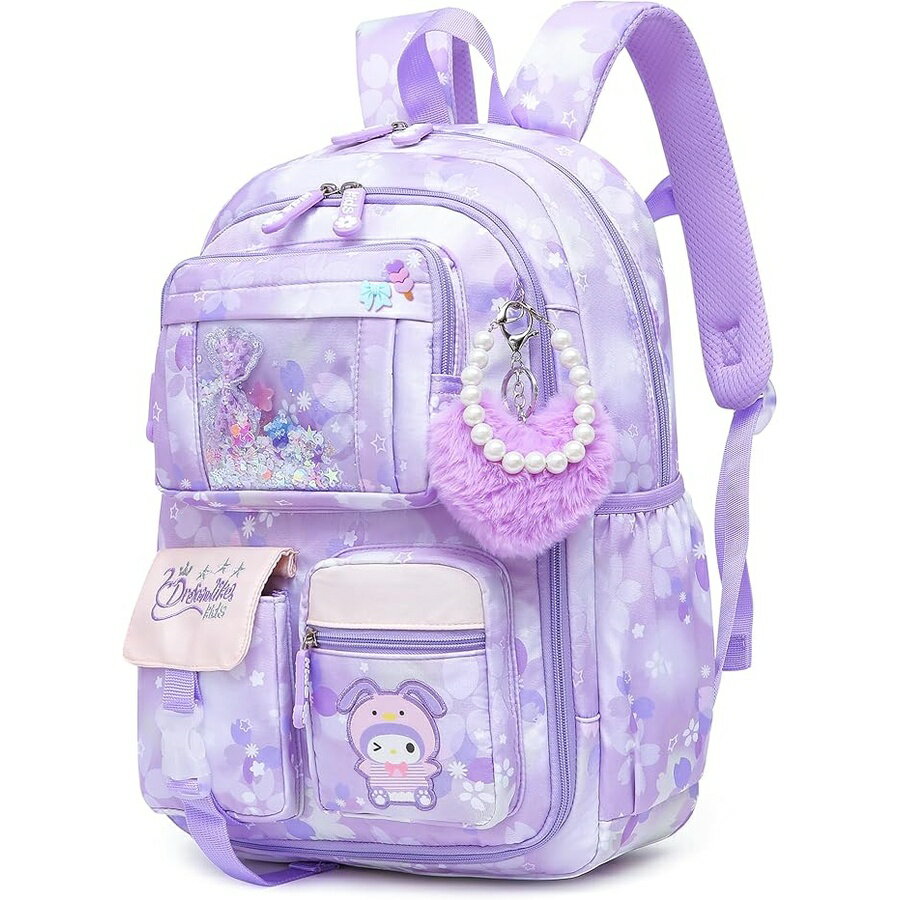 他の 人気商品 はこちら Lovely Girls Backpack School Bag for Students Kids Book Bag with Multiple Pockets Splash-proof Children's B...