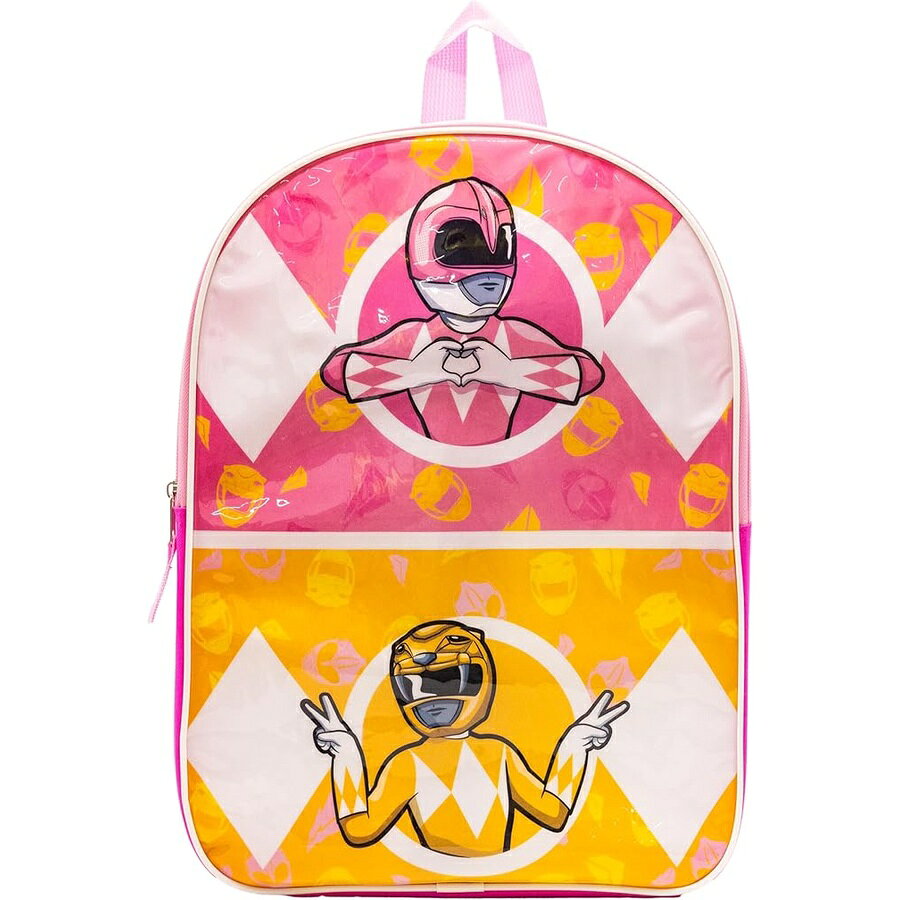 他の 人気商品 はこちら Fast Forward Power Rangers Girl Backpack for Kids - Iconic Little Kids Back Pack with Padded Straps & Zip C...