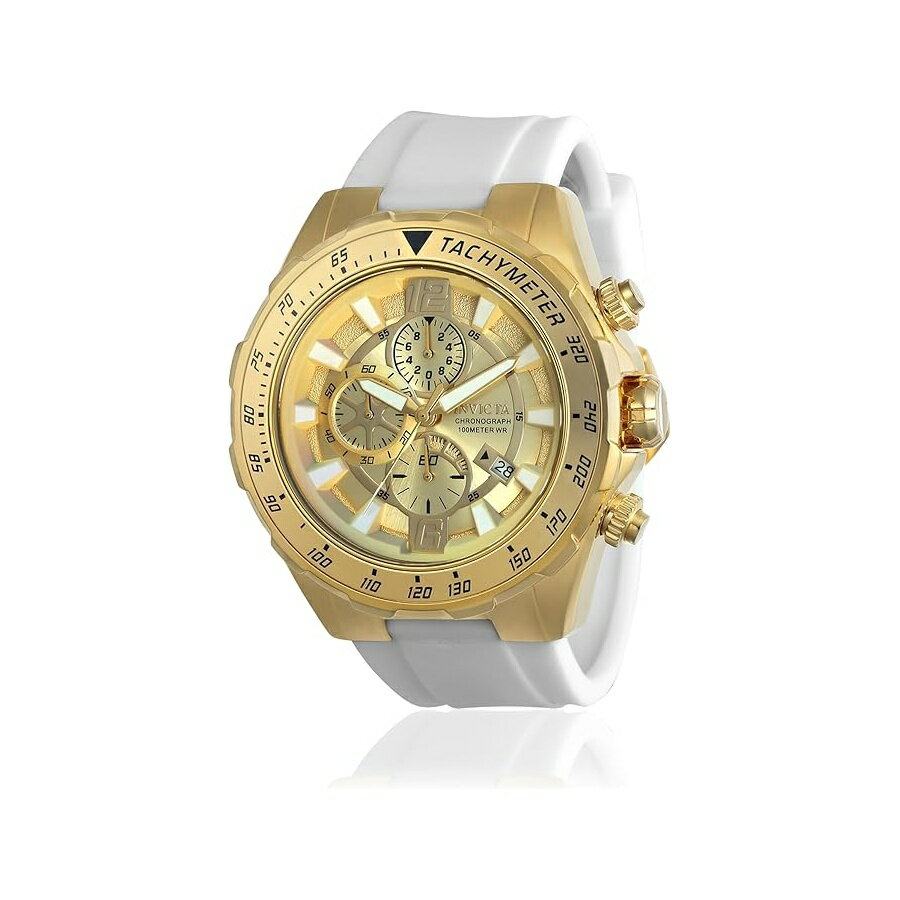 他の インヴィクタ はこちら Invicta Men's 'Aviator' Quartz Stainless Steel and Silicone Strap Watch, White, Black, 26 (Model: 21741, ...
