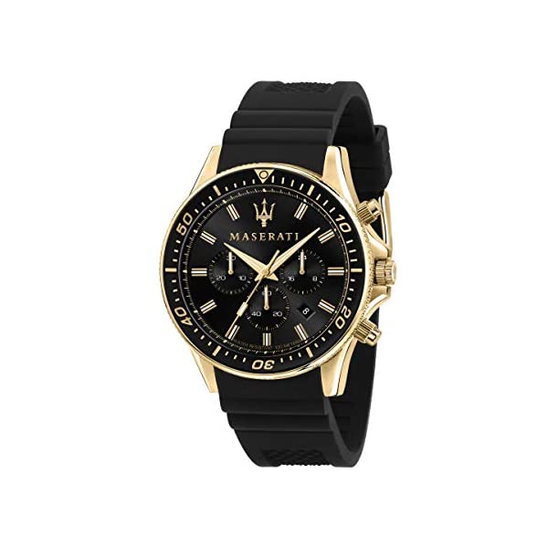 マセラティ 腕時計 R8871640001 メンズ 男性用 ウォッチ 時計 アクセサリー グッズ 納車祝い プレゼント Maserati Men's Sfida R8871640001 Black Silicone Quartz Fashi...
