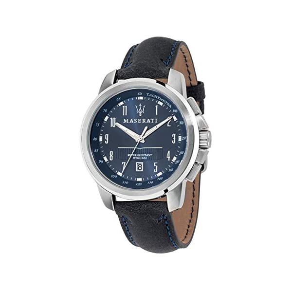 マセラティ 腕時計 R8851121003 ウォッチ 時計 アクセサリー グッズ 納車祝い プレゼント Maserati Successo Blue Dial Dark Blue Leather Strap R8851121003 人気の ...
