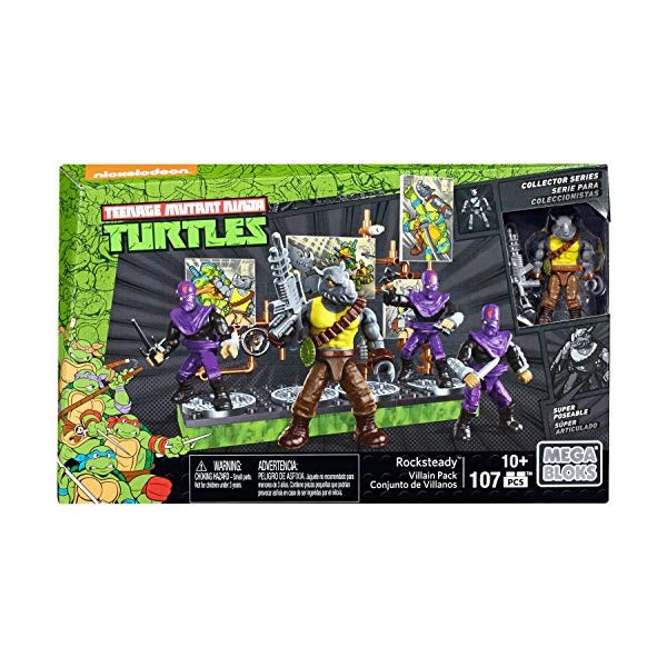 メーカー Mega Bloks 商品名 Mega Construx Teenage Mutant Ninja Turtles Collectors Rocksteady Villain Pack パッケージサイズ(cm) 24.4 × 4....