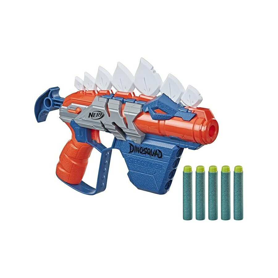 他の ナーフ はこちら Nerf DinoSquad Stego-Smash Dart Blaster, 5 Nerf Elite Darts, Christmas Stocking Stuffers, Kids Outdoor Dinos...