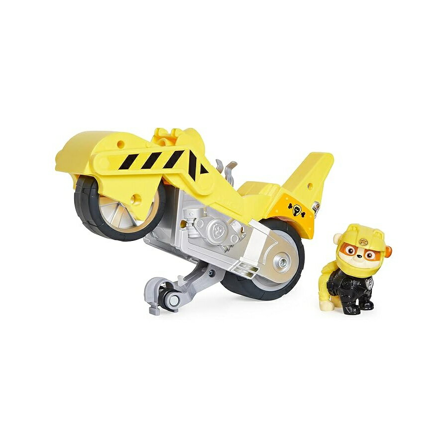 他の パウパトロール はこちら Paw Patrol, Moto Pups Rubble’s Deluxe Pull Back Motorcycle Vehicle with Wheelie Feature and Toy Figureパウ...