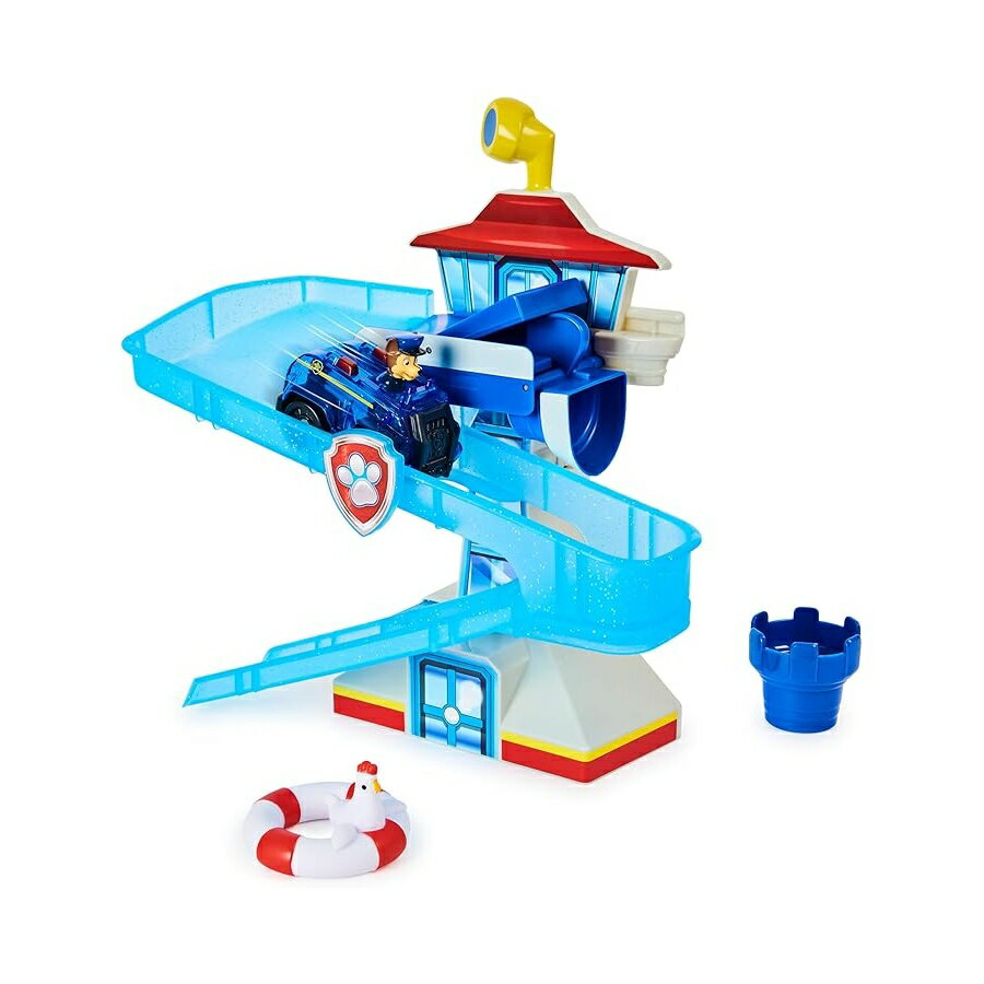 他の パウパトロール はこちら Paw Patrol, Adventure Bay Bath Playset with Light-up Chase Vehicle, Bath Toy for Kids Aged 3 and upパウ・パト...