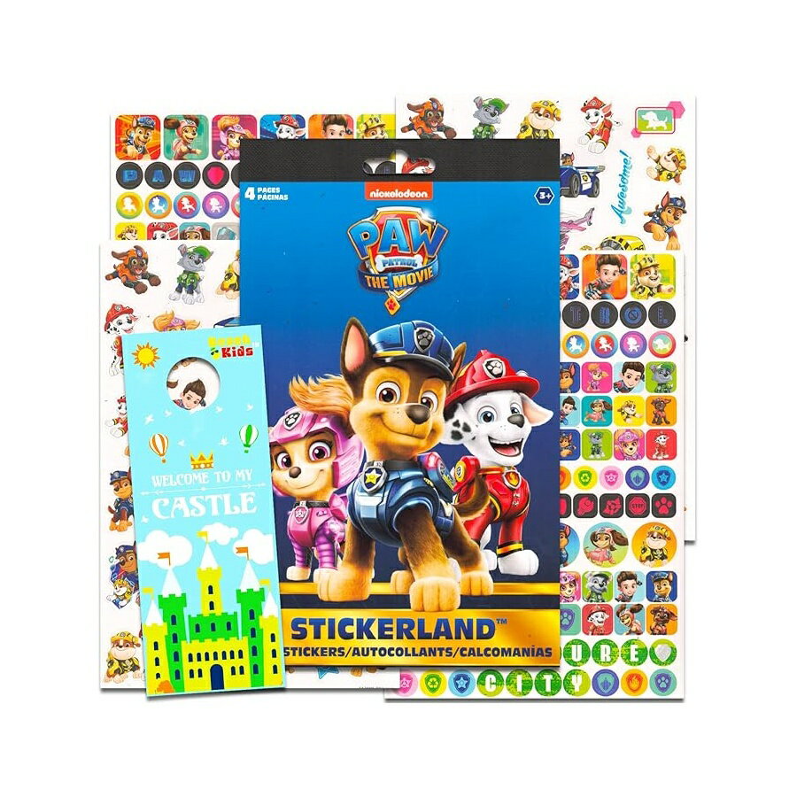 他の パウパトロール はこちら Paw Patrol Potty Training Stickers Bundle - Over 295 Reward Stickers for Toddlers Plus Castle Door Hange...