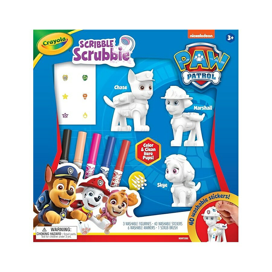 他の パウパトロール はこちら Crayola Scribble Scrubbie PAW Patrol Figurine Playset, Customizable PAW Patrol Toys & Gifts for Toddlers...