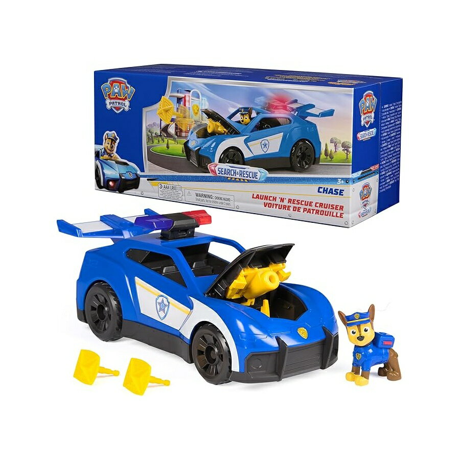 他の パウパトロール はこちら Paw Patrol: Search & Rescue, Chase Launch 'N' Rescue Cruiser with Figure & 2 Projectiles, Lights, Sounds...