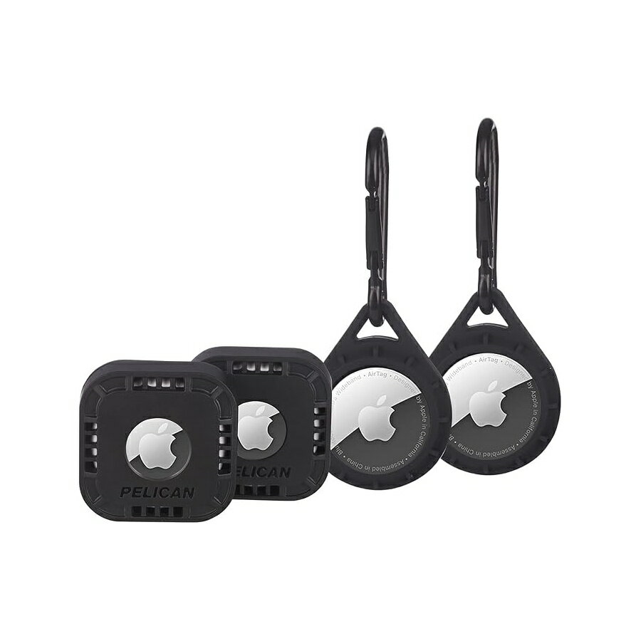 他の ペリカン はこちら Pelican ? Protector ? Clip Ring and Sticker Mount for Apple AirTags, Includes 2 Clips Rings with Carabiner ...