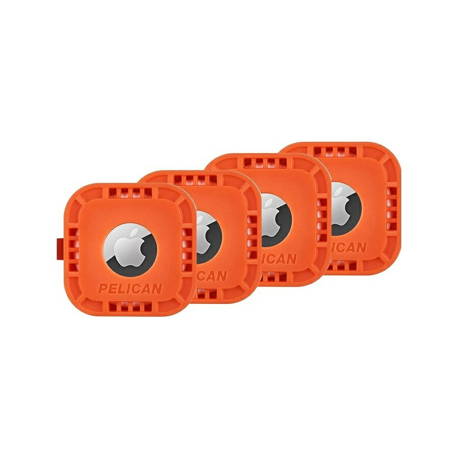 他の ペリカン はこちら Pelican Protector 4-Pack AirTag Holder - Air Tag Case with 3M Adhesive Sticker - Rugged Shockproof AirTag C...