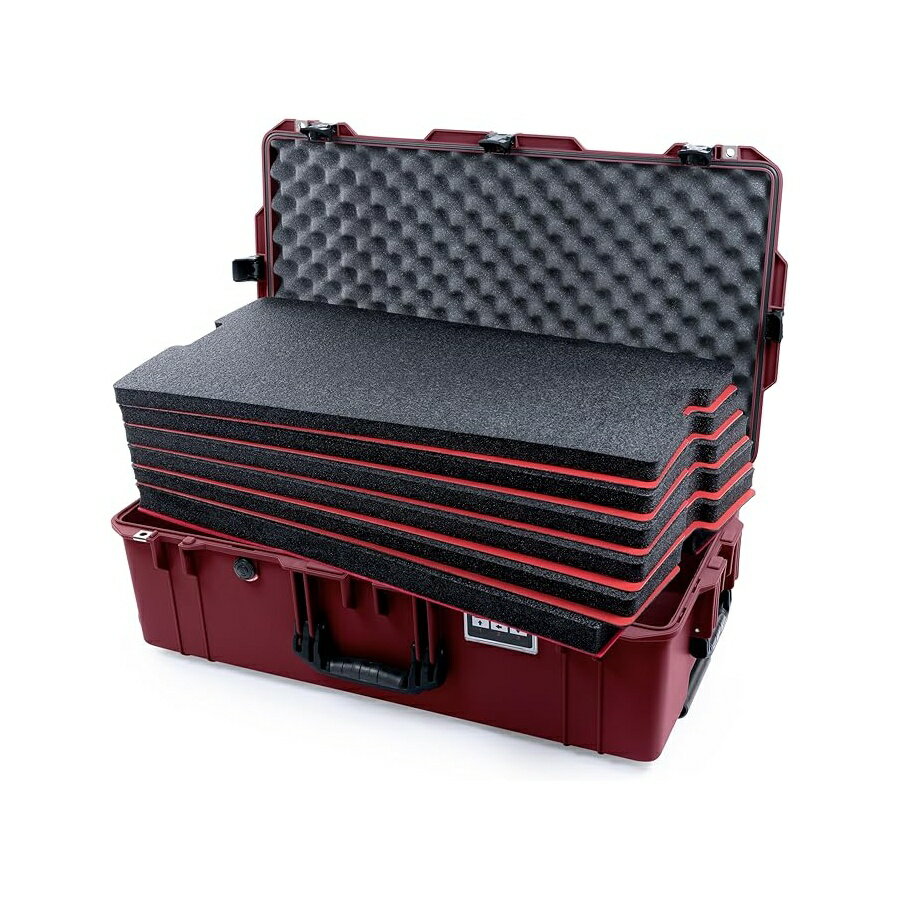 他の ペリカン はこちら Pelican Air 1615 Case - Oxblood with Tool Foam Kit & Lid Foam with Black Handles & TSA Locking LatchesPelic...