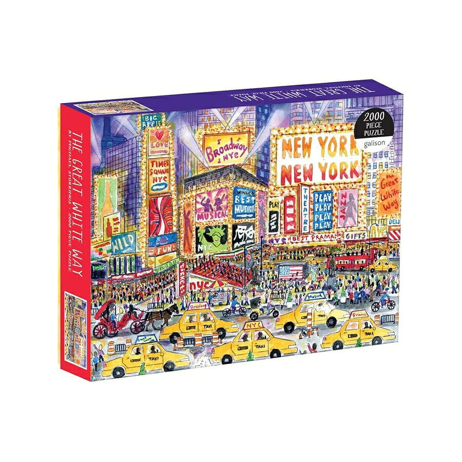 他の ジグソーパズル はこちら Galison Michael Storrings The Great White Way 2000 Piece Puzzle, multicolorガリソン マイケル ストリングス グレート ホワイト ウェ...