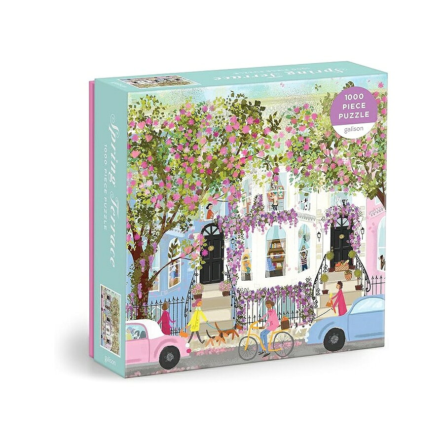 他の ジグソーパズル はこちら Galison Spring Terrace ? 1000 Piece Joy Laforme Puzzle Featuring a Magnolia Filled Neighborhood Day On A...