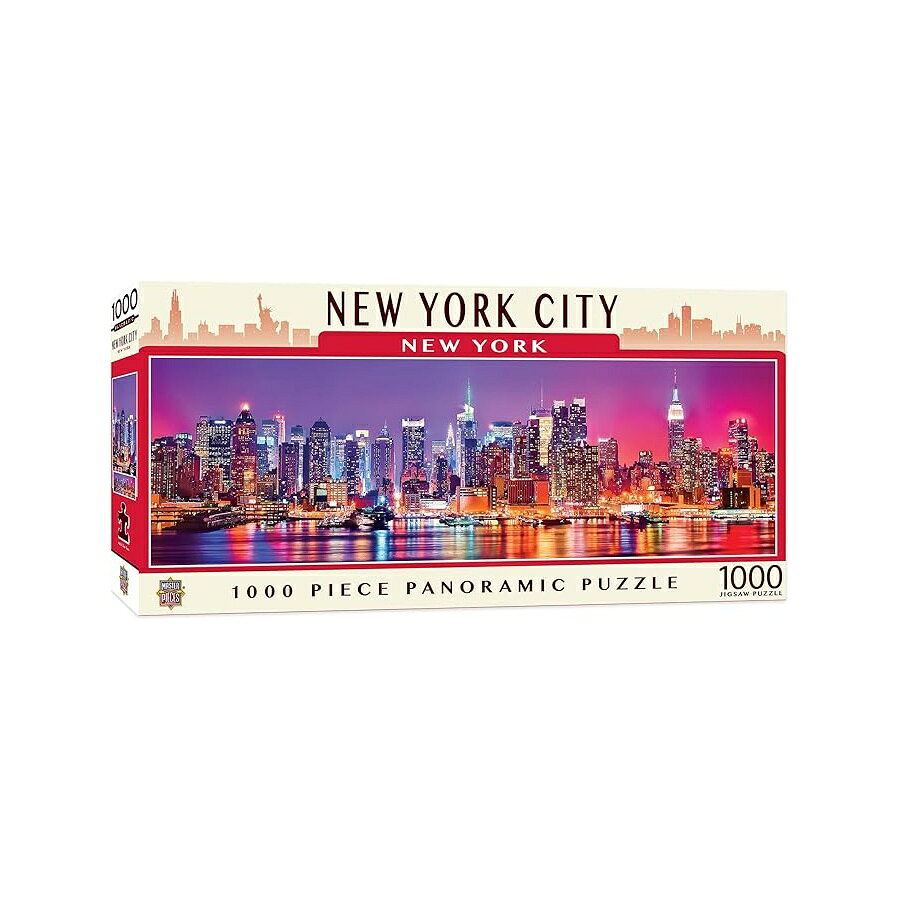 他の ジグソーパズル はこちら MasterPieces - 1000 Piece Jigsaw Puzzle, New York City Panoramic, Fun for Adults, Family, Kids 13"x39Mas...