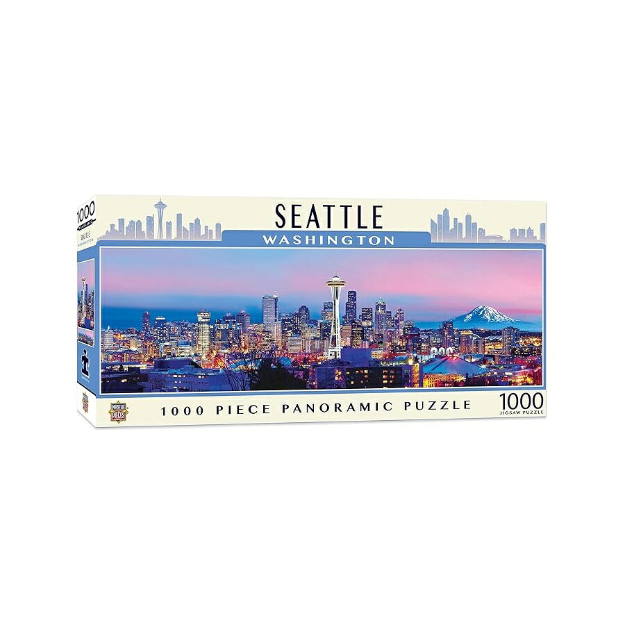 他の ジグソーパズル はこちら MasterPieces 1000 Piece Jigsaw Puzzle for Adults, Family, Or Youth - Seattle Panoramic - 13"x39"MasterPi...