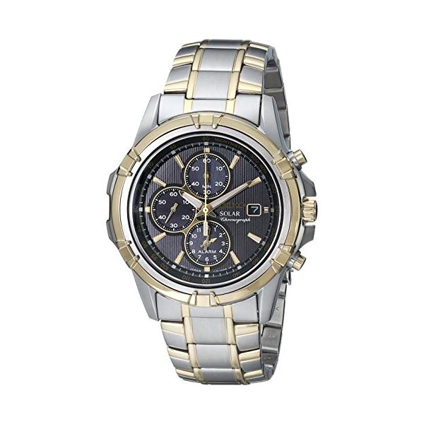 セイコー SEIKO 腕時計 ウォッチ メンズ 男性用 Seiko Men's Two-Tone Chronograph Solar Dress Watch 人気の SEIKO 商品はこちら ■海外より直輸入品となりますので、外箱に小傷・破...