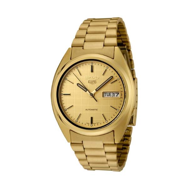 セイコー 腕時計 SEIKO SNXL72 メンズ ウォッチ 男性用 SEIKO Men's SNXL72 SEIKO 5 Automatic Gold Dial Gold-Tone Stainless Steel Watch 人気の SE...