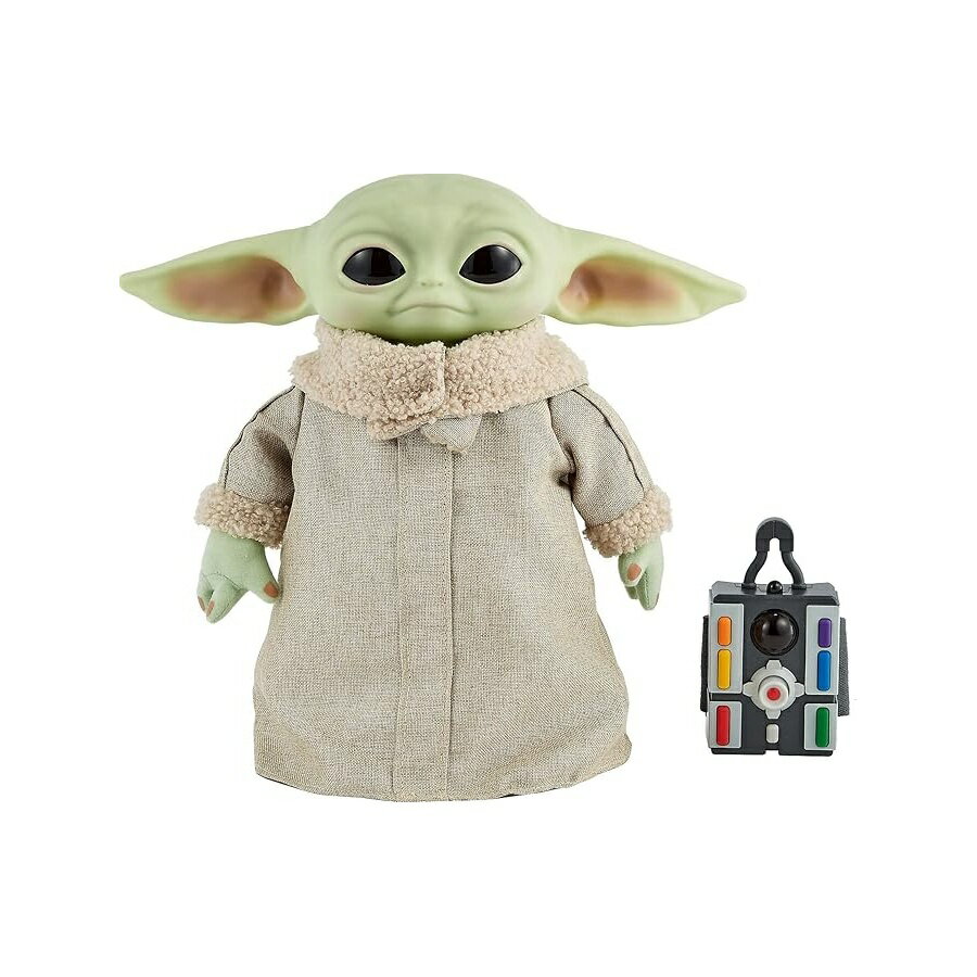 他の スターウォーズ はこちら Mattel Star Wars The Mandalorian Grogu RC 12-inch Plush Toy, Real Moves Soft Body Doll with Remote-Contr...