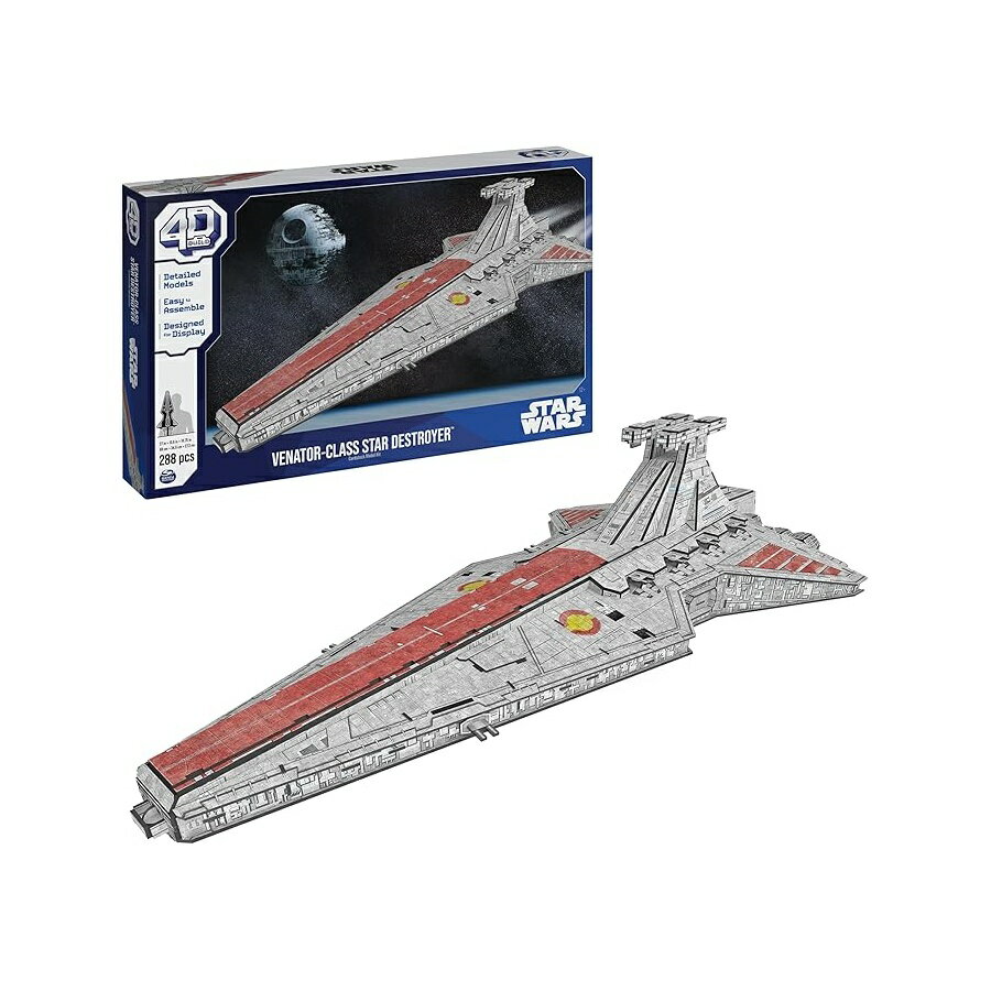 他の スターウォーズ はこちら 4D Build Star Wars Deluxe Venator-Class Star Destroyer 3D Model Kit, Star Wars Collectibles & Desk Decor...