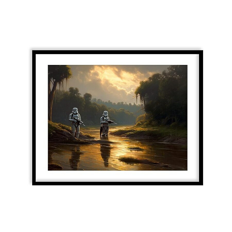 他の スターウォーズ はこちら Star Wars Vintage Landscape Style Art Prints - Premium Giclee Fine Art Print - Aesthetic Darth Vader Bob...