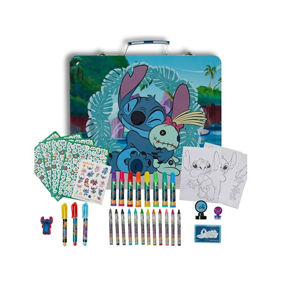 他の おすすめ商品 はこちら Innovative Designs Disney Lilo and Stitch Deluxe Activity Set with Carrying Tin, Coloring Sheets, Tattoos...