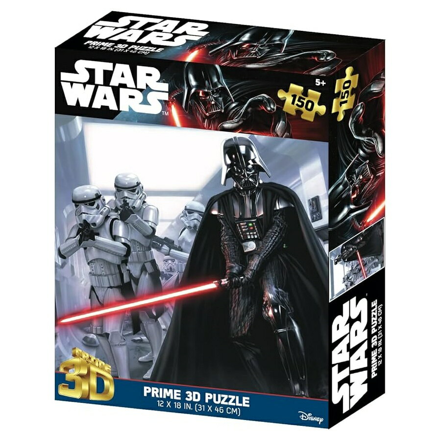他の スターウォーズ はこちら Prime 3D Star Wars Lucas Puzzle ? 300 Piece 3D Lenticular Jigsaw for Families & Adults, 12"x18" Movie Pu...