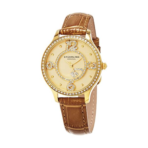 ストゥーリング オリジナル 腕時計 Stuhrling Original 760.04 レディース 女性用 レザー 本革 時計 ウォッチ Stuhrling Original Women's 760.04 Symphony Heart Di...