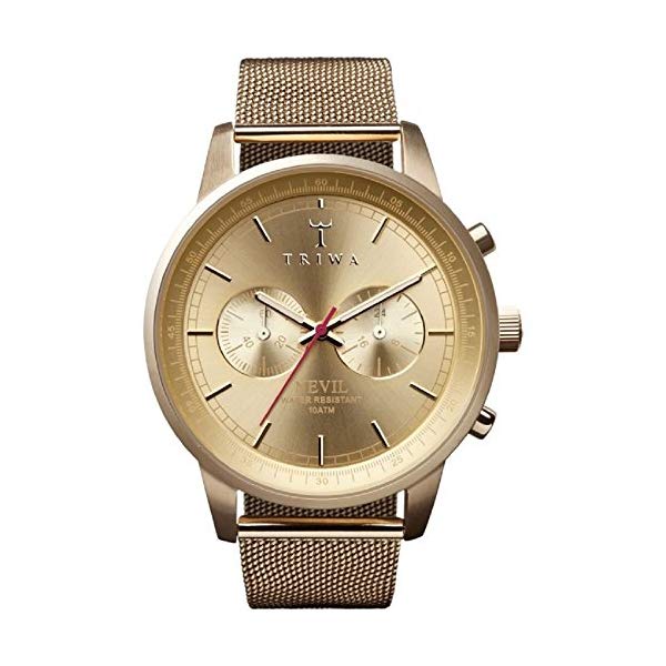 トリワ TRIWA 腕時計 メンズ 男性用 NEST104 ME021313 ウォッチ 北欧デザイン スウェーデン Triwa Nevil Goldtone Men's Chronograph Mesh Band Watch NEST104...