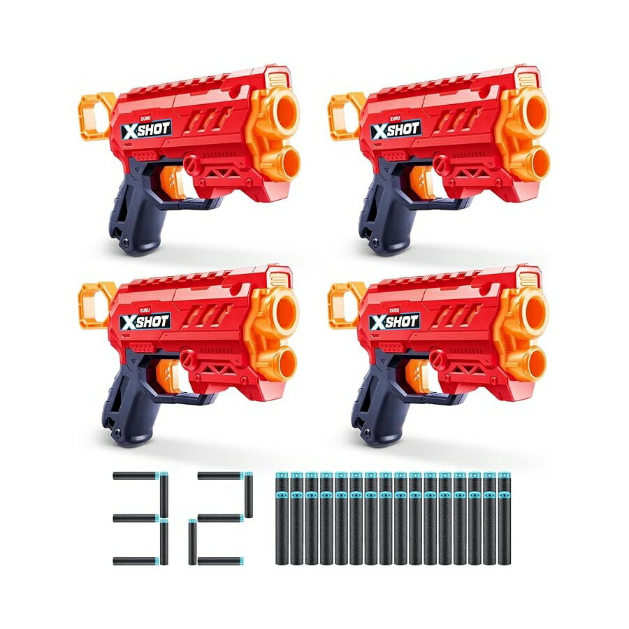 他の XSHOT はこちら XSHOT Excel Micro 2.0 4 Pack by ZURU with 32 Darts, Easy Reload, Air Pocket Dart Technology, Toy Foam Blas...