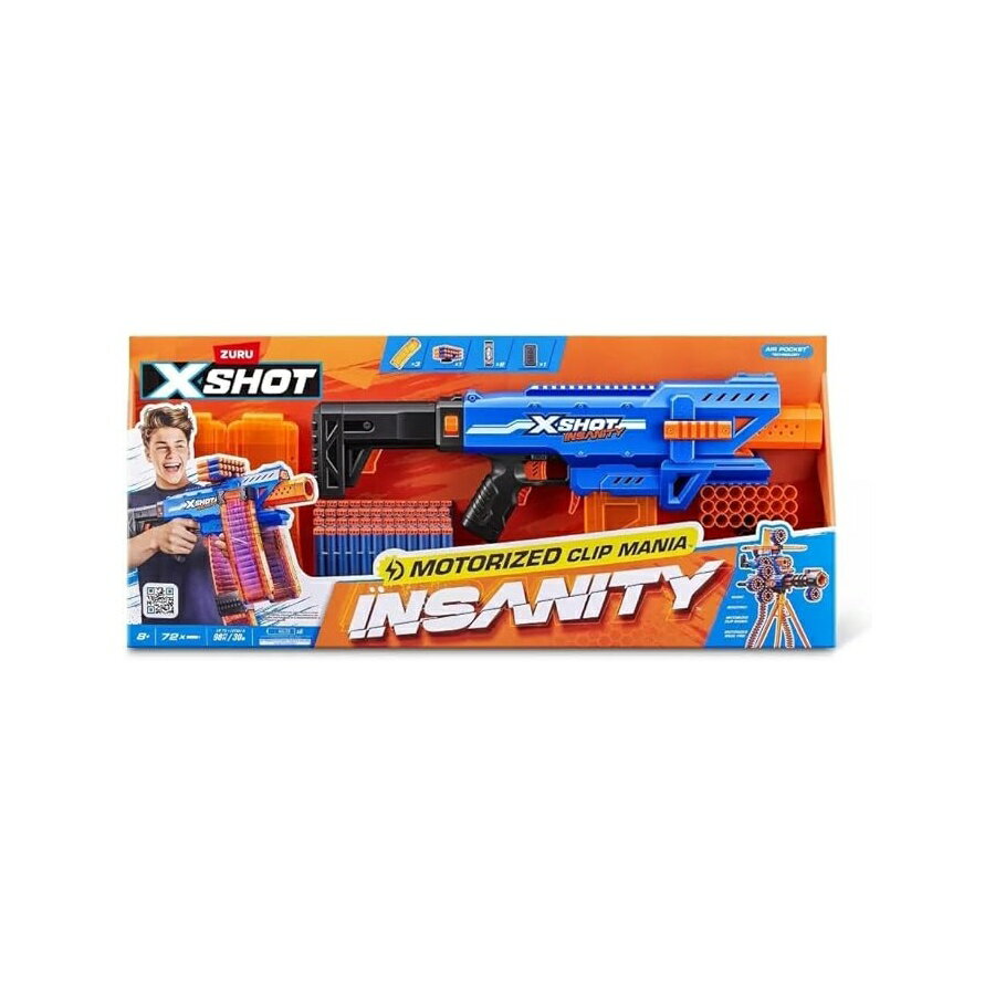 他の XSHOT はこちら Zuru XSHOT Insanity Motorised Clip Blaster & 72 DartsZuru XSHOT Insanity 電動クリップブラスター & ダーツ 72 本発送までの目安5〜15...
