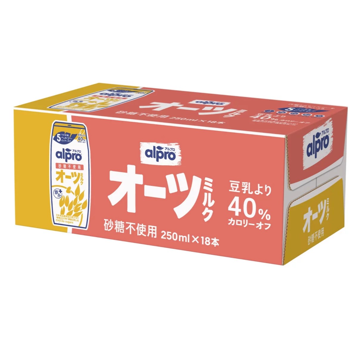 オーツミルクは「飲む食物繊維」。1本（250ml）で食物繊維が3gと、たっぷり摂れて、1日の不足分を補うのをサポートします。 オーツ麦の自然な甘さを抑えて、砂糖不使用ですっきりおいしい。 シリアルやコーヒーと混ぜても味の邪魔をせず、おいしく...