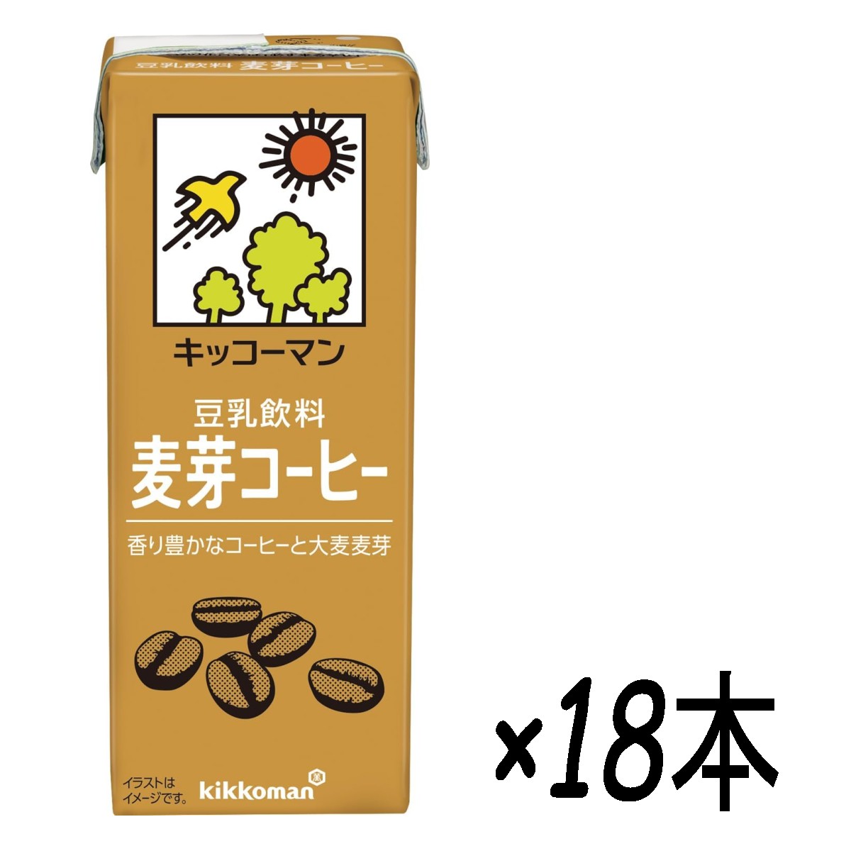 生のコーヒー豆を丹念にローストして抽出したコーヒーに香ばしい麦芽をブレンドしました。 原材料名 大豆（カナダ又はアメリカ）（分別生産流通管理済み）、糖類（ぶどう糖果糖液糖、砂糖）、麦芽エキス、米油、コーヒー、チコリエキス、デキストリン、天日...