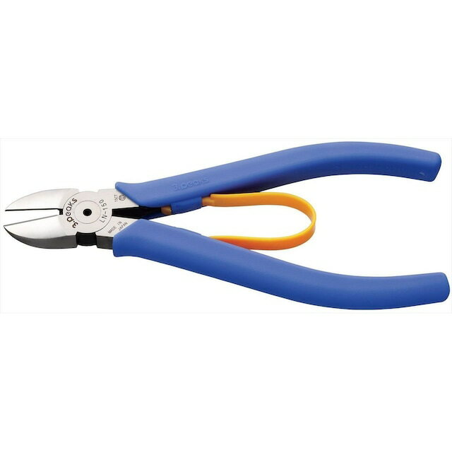 業界最軽量！衝撃の軽さです。各種線材の切断に使用します。連続作業が楽なプラスチックバネ付。【切断能力】鉄線：φ1.9mm銅線：φ3.2mmより線：2.0mm VVF2芯：φ1.6mm ※非絶縁工具です。「ペンチは刃物である」THREE PE...