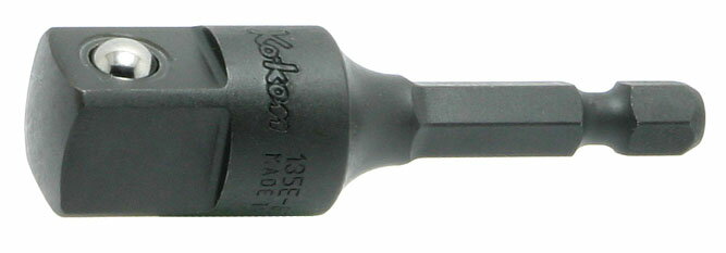 1/4"(6.35mm)H(六角)凸 X 12.7凸(四角) X60ミリエア・電動ドライバーなどで12.7mm差込のソケットがご使用になれます。先端から溝まで9.5mmL-60mm1/4"sq-35mm -50mm -100mm -150m...