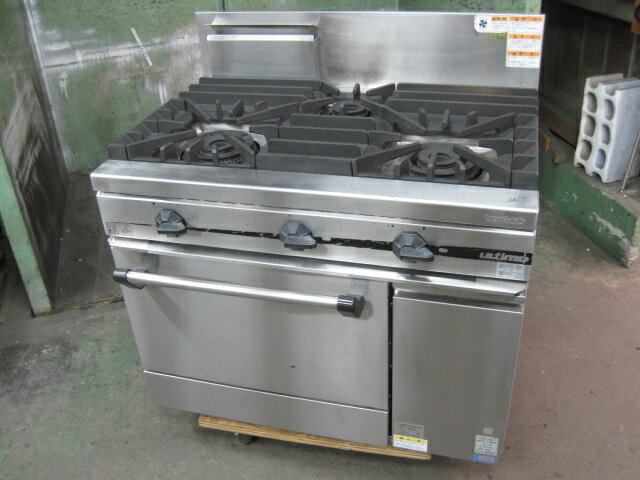 　◆◇商品詳細◇◆ 年　式：2018年製 【外形寸法】 　W900xD600xH800mm 【トップバーナー】 　φ90 ：1 　φ165：2 【使用最大鍋寸法】 　φ90 ：260mm 　φ165：400mm 【オーブン機能】 　庫内寸法...