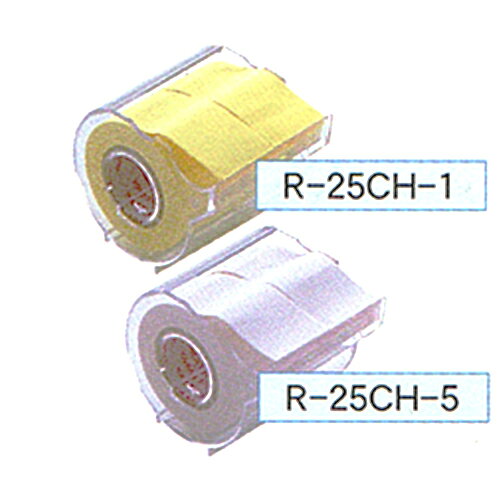 内容 ○サイズ：25×10○カラー：1黄（2ロール）・5白（2ロール）○補充商品：R-25CH-1/5貼ってはがせる全面粘着剤付紙テープインデックス・デスクメモ・FAX宛名・表示ラベル・仮止めテープ・マスキングなど多用途にお使いいただけます...
