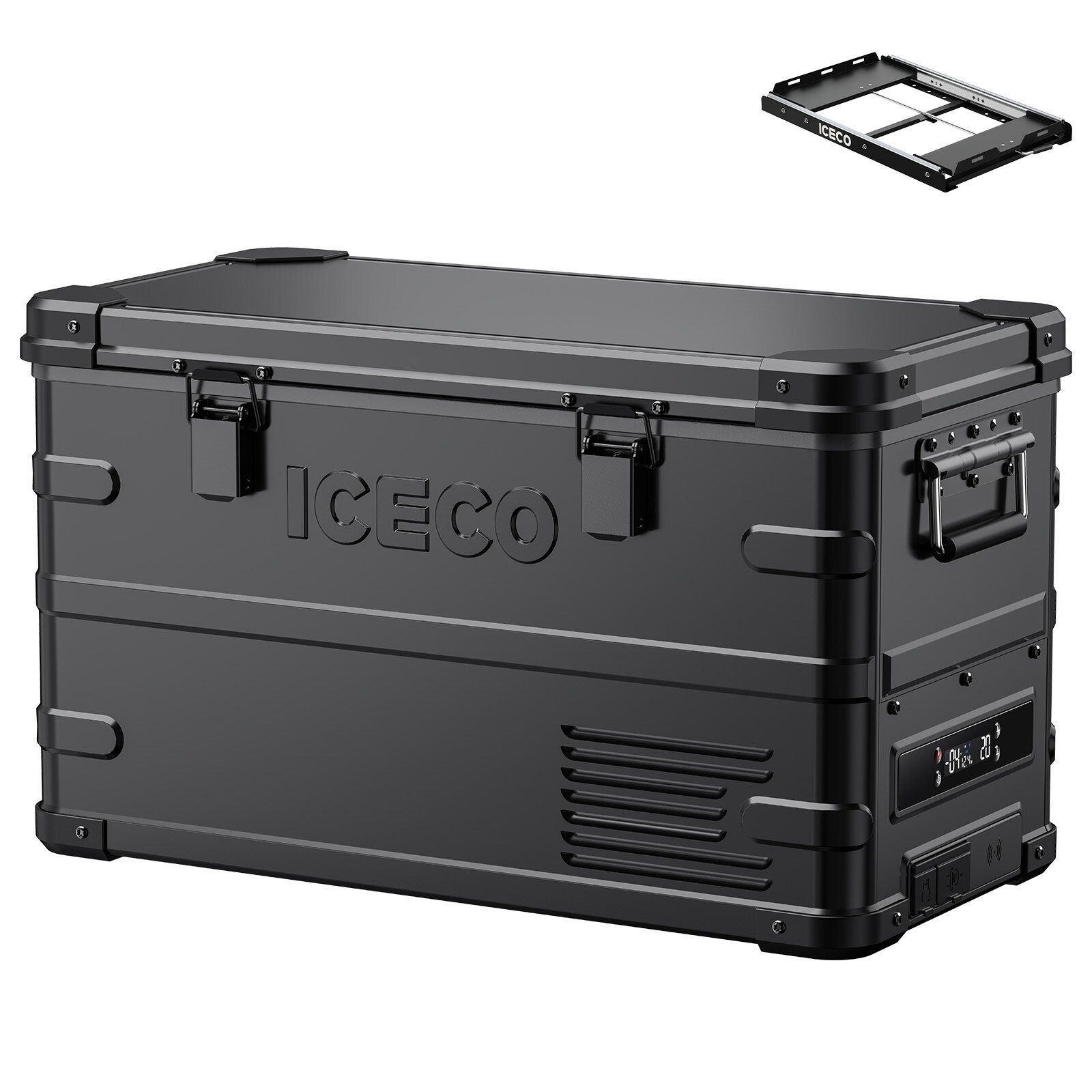 商品情報 モデル ICECO APL35 ポータブル冷凍庫・冷蔵庫+スライドレール セット 商品仕様 入力電源：AC100V～240V、DC12/24V、バッテリー 冷却方式：コンプレッサー式 設定温度：-20℃～20℃ 消費電力： 20L...