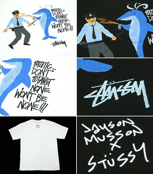 楽天市場】ステューシー STUSSY×JASON MUSSON Dolphin Static T 楽天市場】ステューシー STUSSY×JASON MUSSON Dolphin Static T