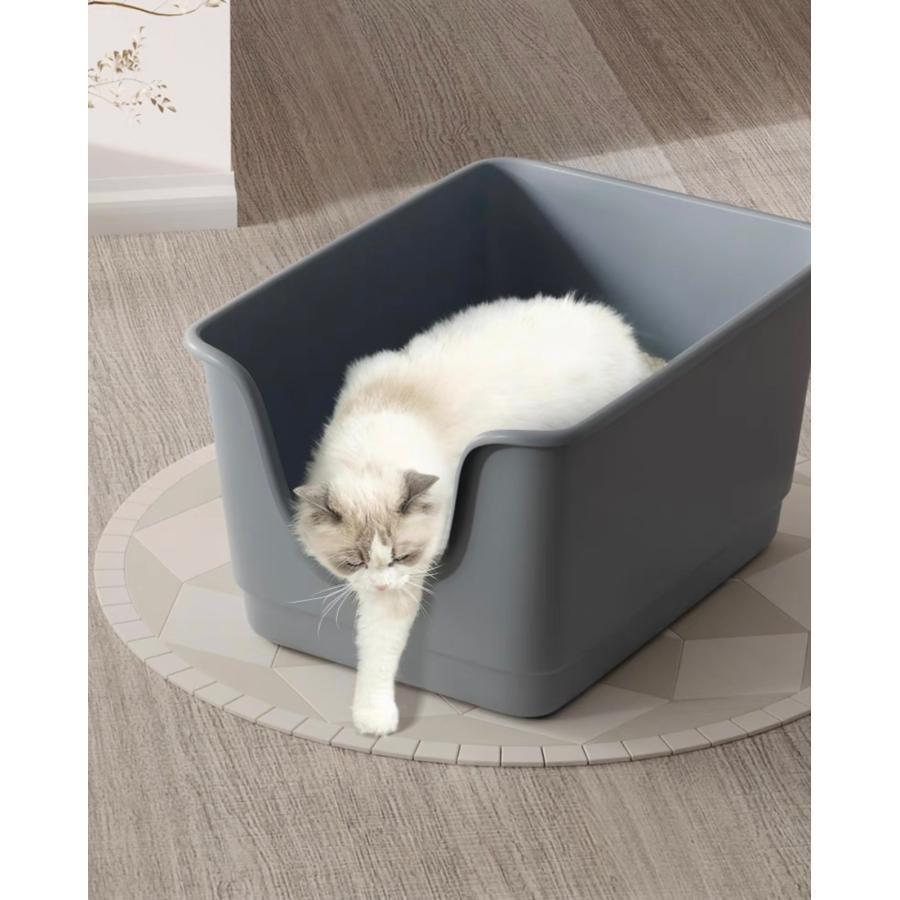 猫 猫用 ネコ ねこ用 トイレ 猫トイレ ねこトイレ キャットトイレ トイレ本体 大容量 大きい 大きめ 大型 大型猫 大型ネコ スプレー対策 飛び散らない 飛び散り 飛散ガード 深め 深い 深型 高め 丸洗い可能 洗いやすい 多頭飼い お...