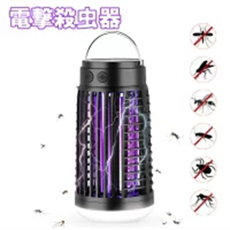 【360°革新版強力電撃殺虫器＆LEDランプ照明】 電撃殺虫器は光波長360-400nm（蚊を誘い込む波長）の殺虫蛍光灯が装備されており、虫を引き寄せることが効果的です。照射範囲が広く、360°全方向から蚊を誘引できます。内部ランプ管が改良...
